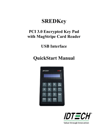 ID TECH SREDKey Quick start manual | Manualzz