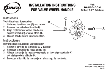 Danco 80416 5/16 Instructions | Manualzz