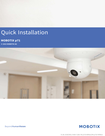 Mobotix p71 Installation Guide | Manualzz