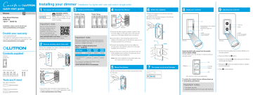 Lutron DVRF-6L Diva Smart Dimmer User Guide | Manualzz