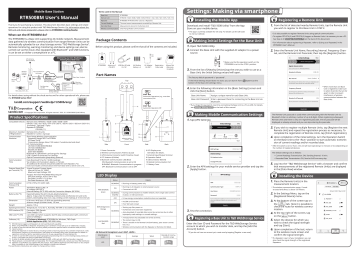 T D RTR500BM Wireless Network Base Station User Manual | Manualzz
