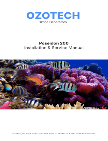 OZOTECH Poseidon 200 Ozone Generator User Manual | Manualzz