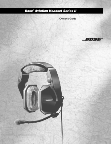 Bose Series II Aviation Headset Owner's Guide | Manualzz