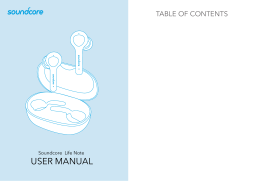 Soundcore SoundCore - User manual, User Guide, Quick start Guide