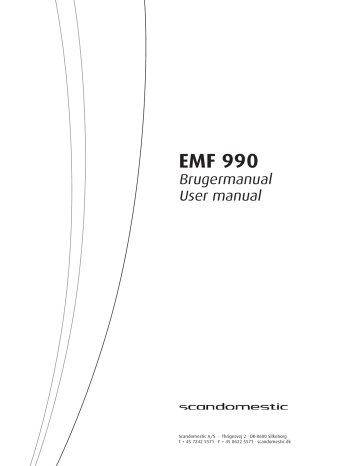 scandomestic EMF 990 Free Hanging Cooker Hood User Manual | Manualzz