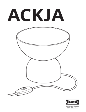 Ikea AA-2366293-2 ACKJA Table Lamp Instruction manual | Manualzz