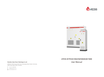 ATESS BYPASS100 Bypass Cabinet User Manual | Manualzz