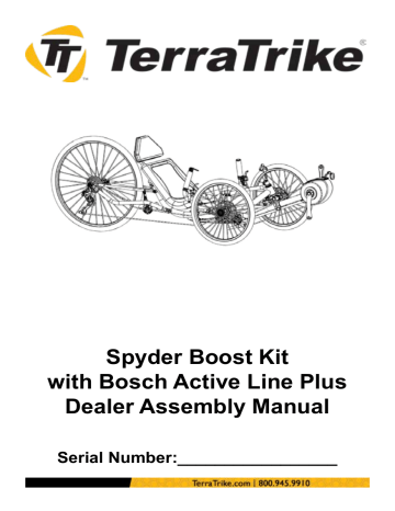 TerraTrike Spyder Boost Kit Instruction manual | Manualzz