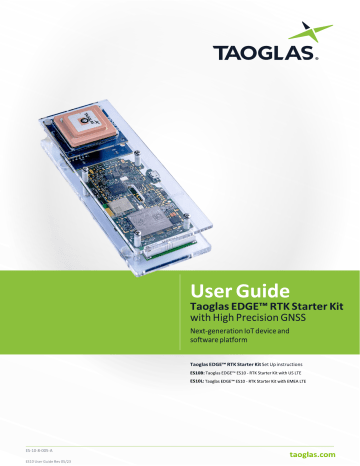 TAOGLAS EDGE RTK Starter Kit User Guide | Manualzz
