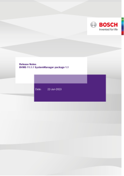 Bosch BVMS - User Guide, quick guide