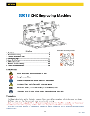 VEVOR S3018 CNC Engraving Machine Instructions | Manualzz