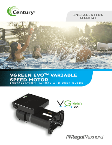 CENTURY VGreen Evo Variable Speed Motor Installation Guide | Manualzz