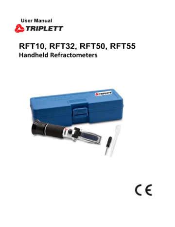 TRIPLETT RFT10 Handheld Refractometers User Manual | Manualzz