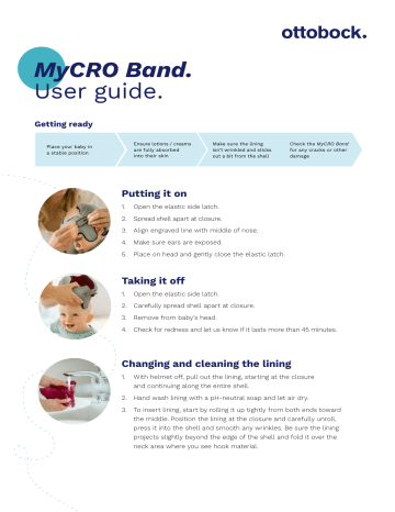 ottobock MyCRO Band User Guide | Manualzz