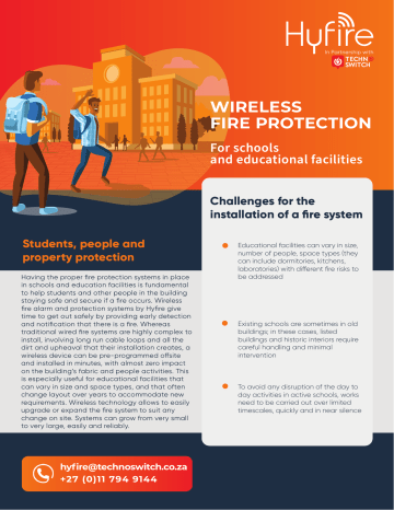 Hyfire Wireless Fire Alarm and Protection Systems User Guide | Manualzz