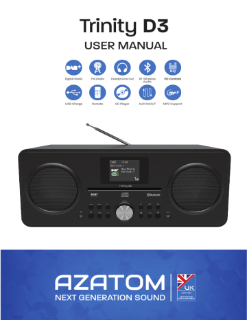AZATOM Trinity D3 Digital Dab Radio User Manual | Manualzz