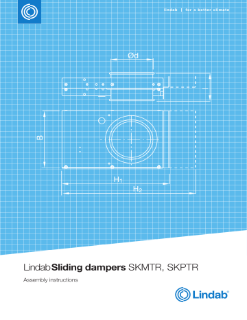 Lindab SKMTR Sliding Dampers Instruction manual | Manualzz