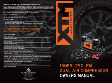XTM 645860 Dual Air Compressor Owner’s Manual | Manualzz