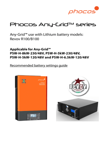 phocos PSW-H-8kW-230-48V Any-Grid Hybrid Inverter User Guide | Manualzz