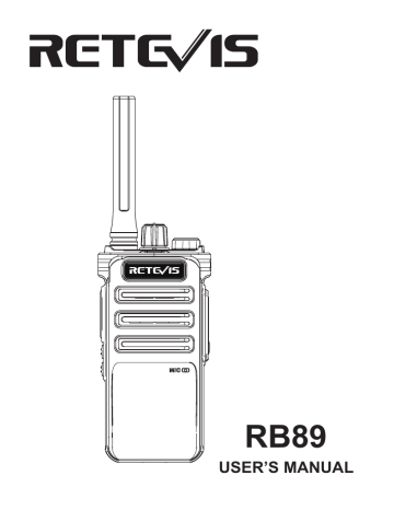 RETEVIS RB89 High Power GMRS Radio User Manual | Manualzz