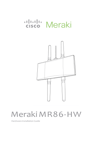 Cisco Meraki MR86-HW Outdoor Access Point Installation Guide | Manualzz