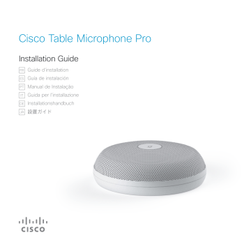 Cisco Pro Table Microphone Installationsanleitung | Manualzz