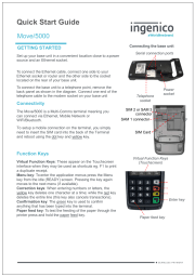 Ingenico MOVE 5000 - User manual, quick guide, User Guide