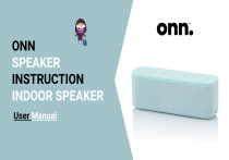 Onn Speaker Instructions | Manualzz