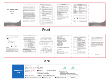 SKYWORTH GN256VH GPON ONT Installation Guide | Manualzz
