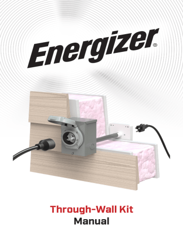 Energizer Portable Generator Wall Kit Owner Manual | Manualzz