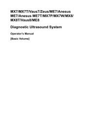 Mindray MX7 - Service manual, Operator's manual