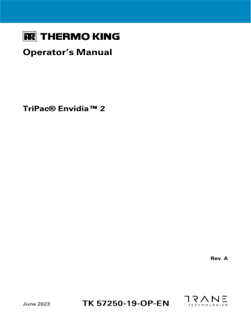 Thermo King TriPac® Envidia™ APU Operator's Manual | Manualzz
