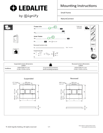 Ledalite NatureConnect Install instructions | Manualzz