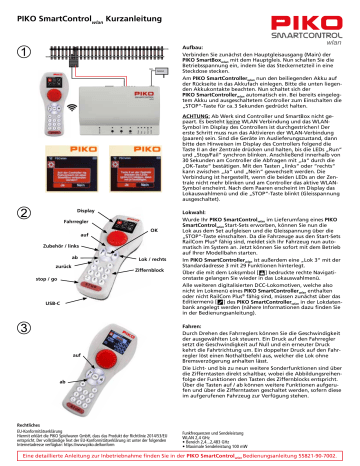 Piko 55821 GER: PIKO SmartControl WLAN Basis Set Owner's Manual | Manualzz