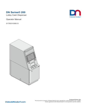 Diebold Nixdorf DN Series 200V Operator Manual | Manualzz
