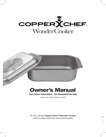 Copper Chef Wonder Cooker Owner’s Manual | Manualzz
