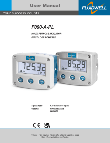 Fluidwell F090 Multi-Purpose Indicator Owner's Manual | Manualzz