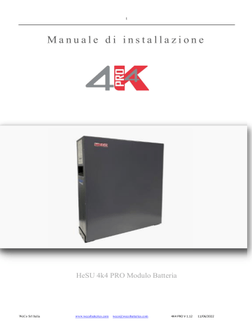 WECO 4K4 PRO-R22 Manuale del proprietario | Manualzz