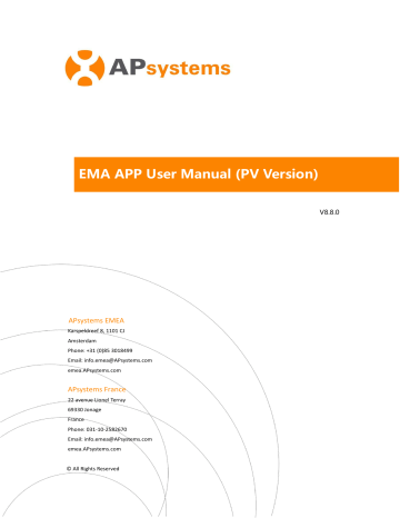 APsystems EMA App Operation Manual | Manualzz