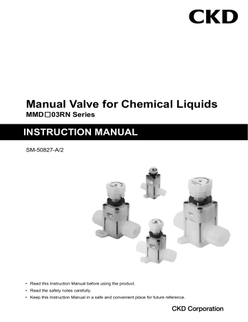 CKD MMD※03RN Series User Manual | Manualzz