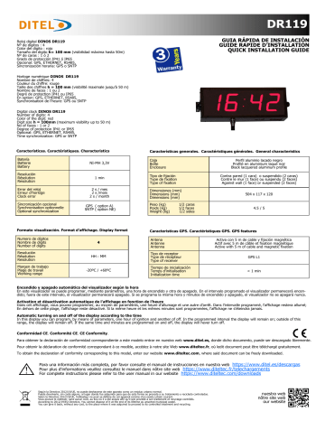 Ditel DR119 Quick Start | Manualzz