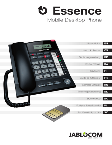 Noabe ESSENCE 4G/VOLTE BORDTELEFON Bedienungsanleitung | Manualzz