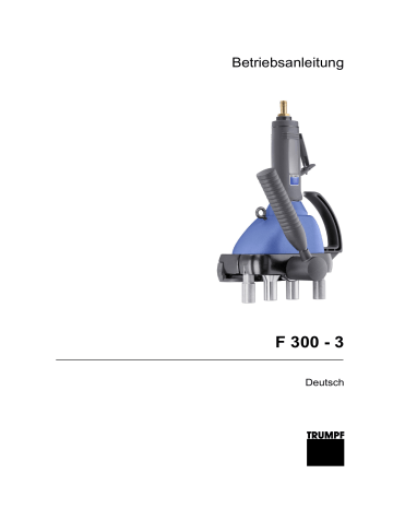 Trumpf F 300-3 Seam locker Benutzerhandbuch | Manualzz