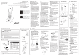 VTech DECT 6.0 accessory handset VTech models - User manual, User's ...