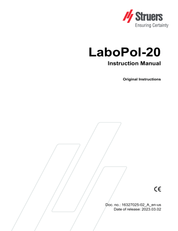 Struers LaboPol-20 Instruction Manual | Manualzz