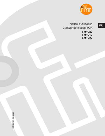 IFM LMT104 Sensor for point level detection Mode d'emploi | Manualzz
