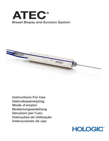 Hologic ATEC Breast Biopsy and Excision System Handpiece Bedienungsanleitung | Manualzz