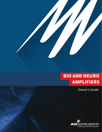 ADInstruments FE2XX Series Bio Amps and Neuro Amp Owner's guide | Manualzz