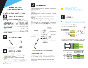 Robotiq AirPick TM Robots Quick Start Guide | Manualzz