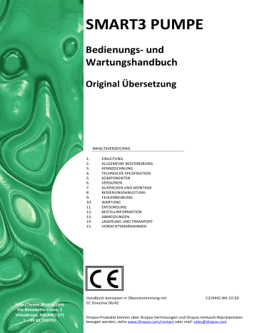 DROPSA SMART3 Bedienungsanleitung | Manualzz